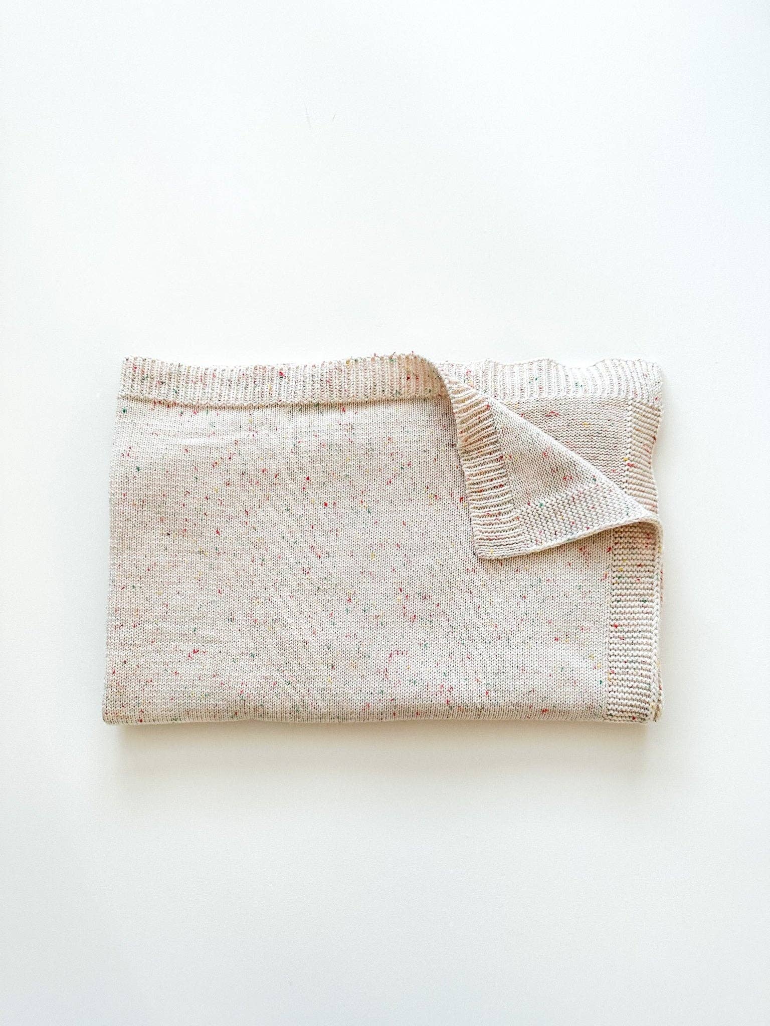 Knitted Baby Blanket - Rainbow Sprinkle | Little Rad House