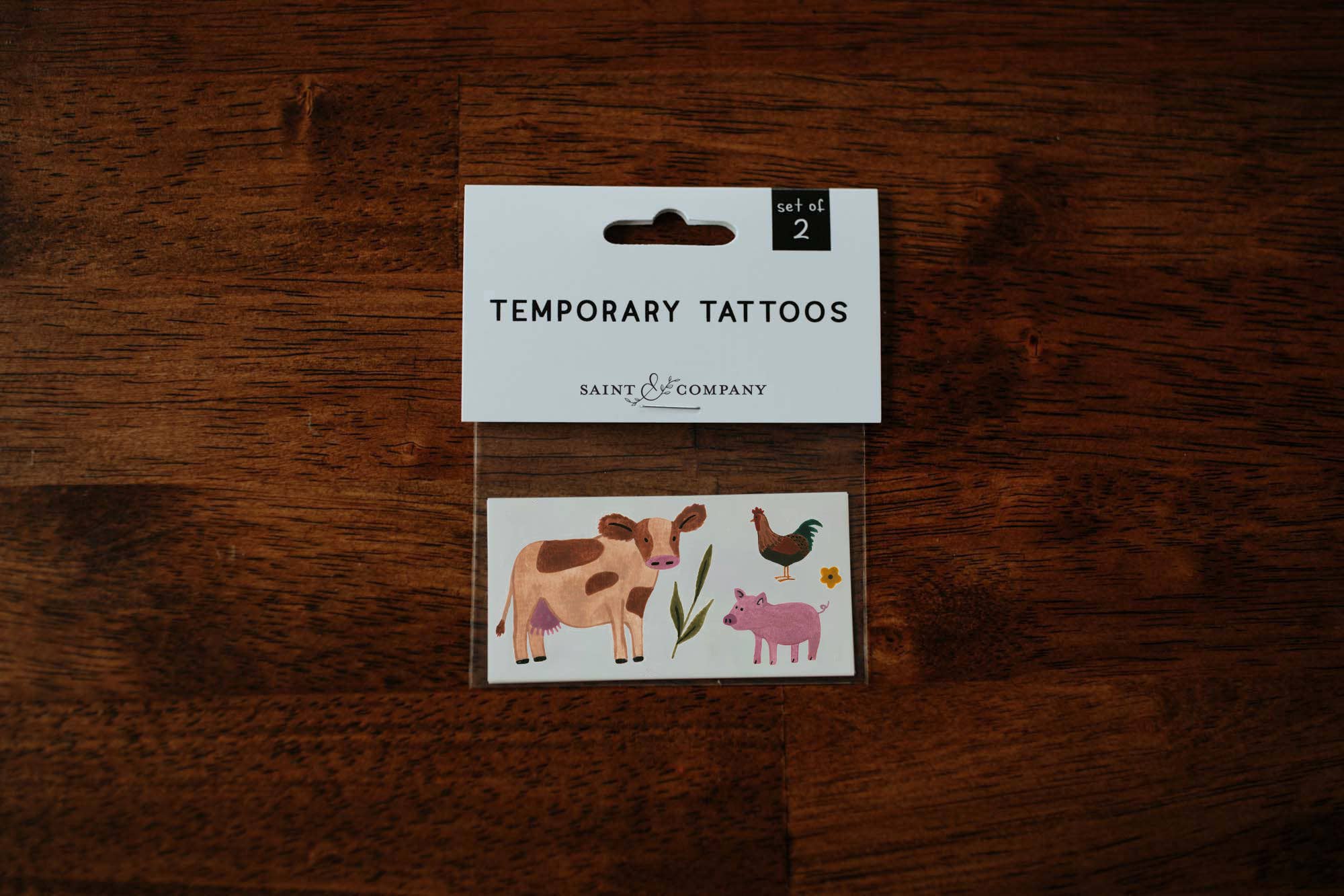 Farm Animals Temporary Tattoos | Little Rad House